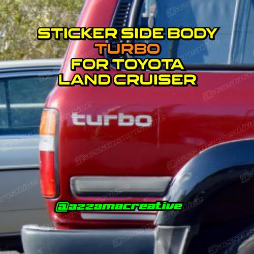Jual Stiker TURBO Landcruiser VX-80 Stiker Side Body Toyota Landcruiser ...