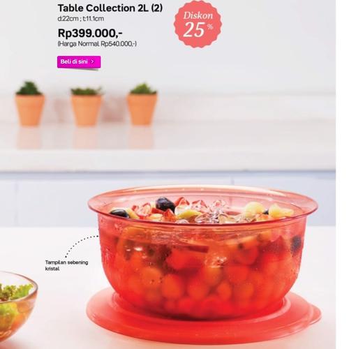Jual tupperware table collection set 2L - Kab. Bogor - rabotta | Tokopedia