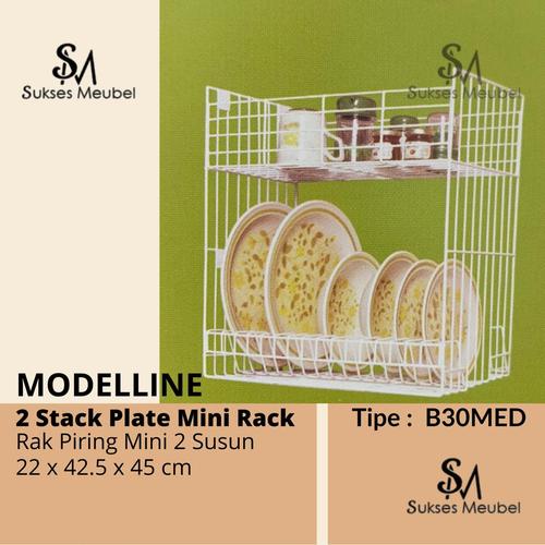 Jual B 30 MED - RAK MODELLINE / RAK PIRING MINI 2 SUSUN MODELLINE ...