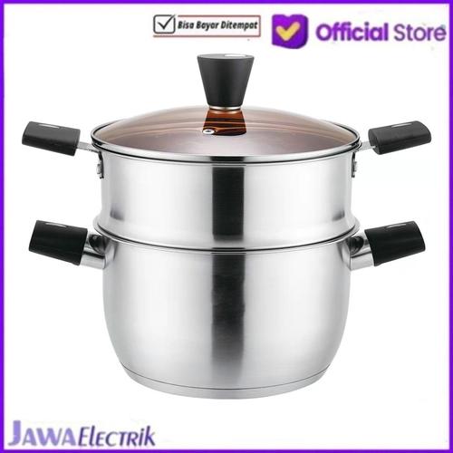 Jual PANCI EUROPA Soup Pot Steamer 2 Susun 22cm & 24cm Panci Sup ...