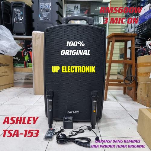 Jual SPEAKER PORTABLE 15 INCH ASHLEY TSA 15 ORIGINAL 600W 3 MIC BISA ON ...