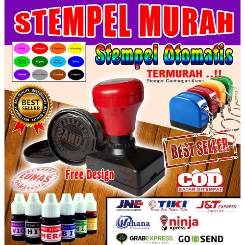 Jual Stempel,Stempel Logo, Stempel lunas, stempel nama,Stempel tanda tangan - 4 Warna, Kecil ...