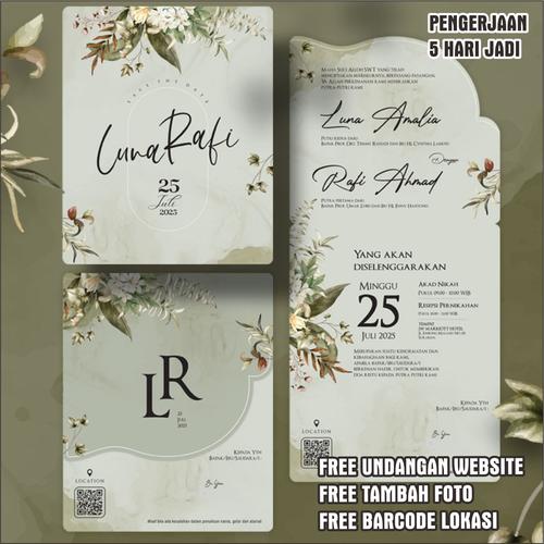 Jual undangan pernikahan murah undangan pernikahan modern undangan ...