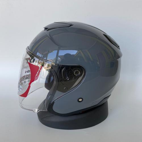 Promo Helm KYT Kyoto R Gorilla Grey Half Face Abu Glossy - L - Kab ...