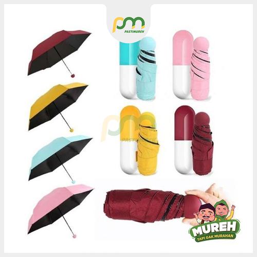 Jual Payung Lipat Mini / Payung Kapsul Anti UV / Mini Pocket Umbrella ...