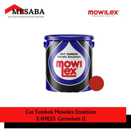 Jual Cat Tembok Mowilex Emulsion E-04E53 Geranium 1L - Kab. Tangerang ...