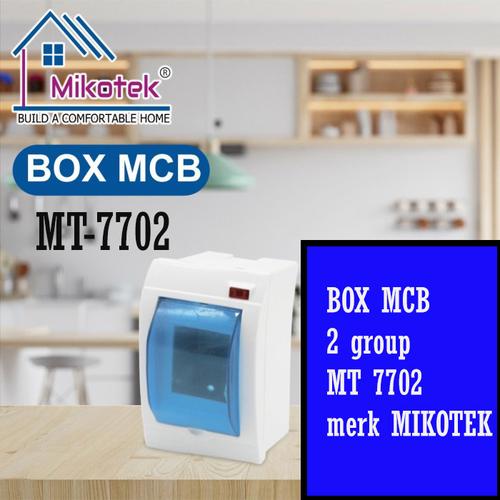 Jual Box MCB 2 Grup Mikotek MT-7702 Box Inbow Sekring Fuse Inbow Outbow ...