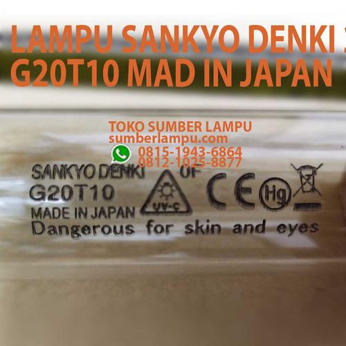 Jual SANKYO DENKI 20W G20T10 Sterilisasi Kuman - Jakarta Barat - Sumber ...
