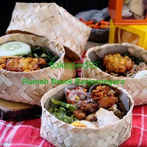 Jual Besek Bambu Mini Nasi Catering Snack Box Grosir Termurah 10x10 - Kab. Banjarnegara - Rumah ...