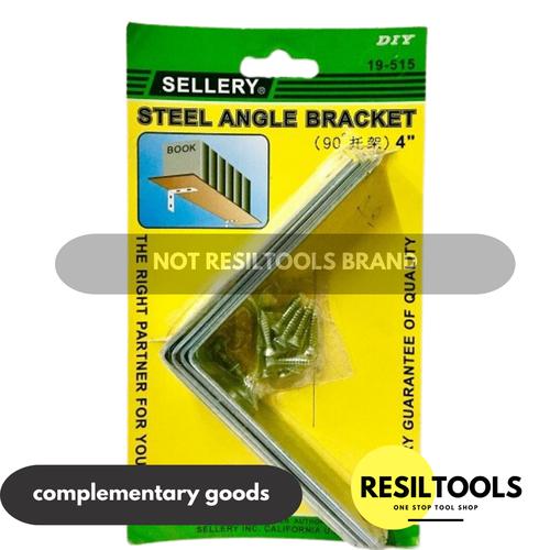 Jual Steel Angle Bracket 4 Inch Plat Siku Meja Kursi Kayu Breket 10 cm ...