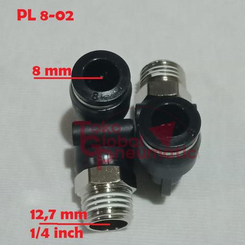 Jual PL8-02 Fitting Pneumatic / Fitting Pneumatic TYPE PL - Kota ...