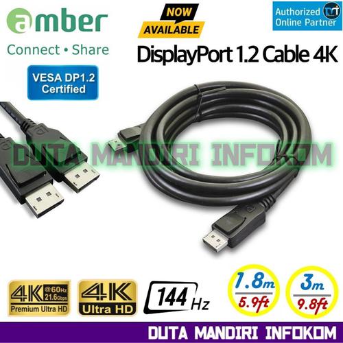 Jual amber Cable Display Port 1.2 DPC-218 I DPC-230 - 4K 144Hz ...