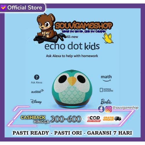 Promo PROMO Amazon All New Echo Dot Kids 5th Gen 2022 Parental Control - FIRE DRAGON Cicil 0% 3x ...