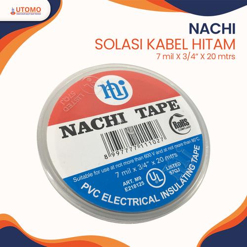 Jual NACHI isolasi Listrik Hitam Solasi Kabel Elektrik Tape PVC ...