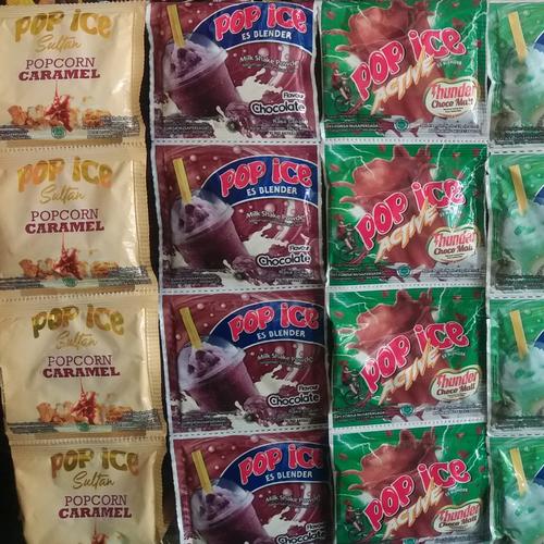 Jual Pop Ice Renceng All Varian rasa 25gr x 10 sachet - Tornado squash ...