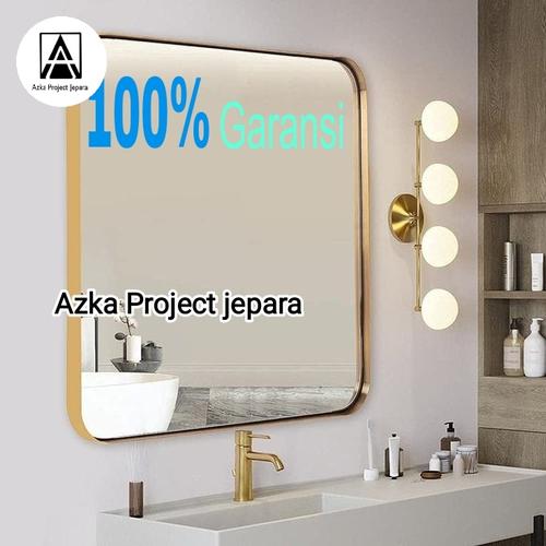 Jual CERMIN KOTAK FRAME BESI GOLD / CERMIN CUSTOM - Kab. Jepara - Azka ...