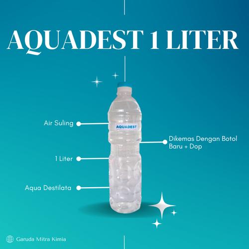 Jual Aquadest / Akuades / Aquades / Air Suling 1 liter - Kota Medan ...