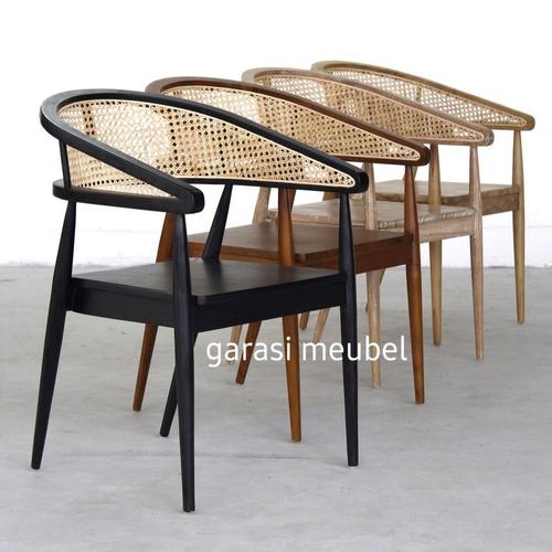 Jual kursi makan rotan kayu jati, kursi cafe rotan, kursi makan rattan jati - Kab. Jepara ...
