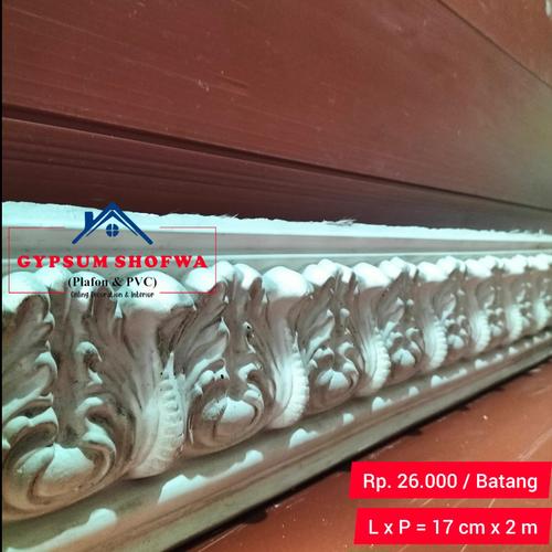 Jual Lis Gipsum Motif kobra 17 cm / Lis Profil Plafon Gypsum murah ...