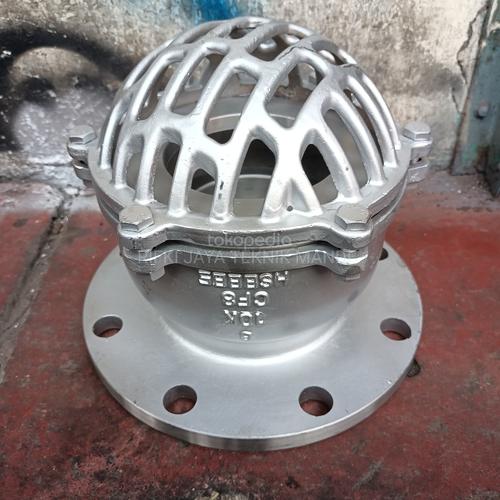 Jual foot valve stainless 6"inchi/foot valve cf8 10k 6"/foot valve ...