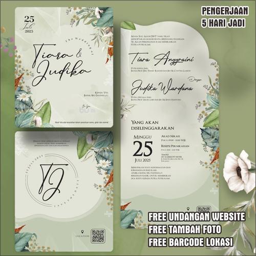 Jual undangan pernikahan murah undangan pernikahan modern undangan ...