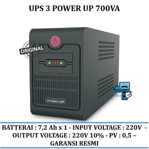 Jual Uninterruptible Power Supply Ups 3 Power Up 700va - Garansi Resmi ...