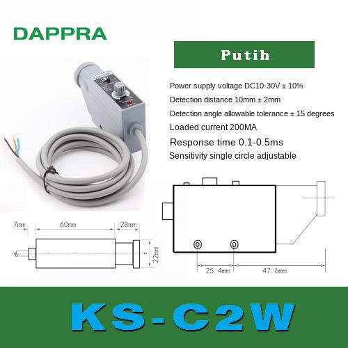 Jual Contrast Scanner eye Color Code Mark Sensor Putih KS-C2W KS-C2 W ...