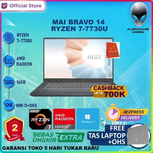 Promo MSI Modern 14 Ryzen 7-7730U 16GB 512GB W11+OHS 14.0FHD IPS Cicil ...