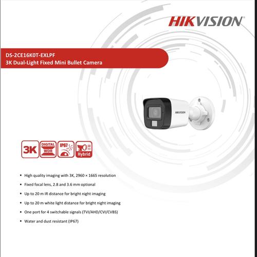 Jual KAMERA CCTV OUTDOOR 5MP COLORVU HIKVISION DS-2CE16K0T-EXLPF TURBO HD - Jakarta Barat ...