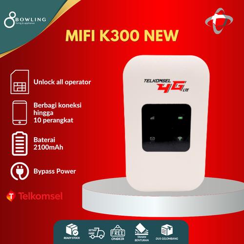 Jual Modem Wifi K300 New Telkomsel Mifi 4G LTE Unlock All Operator 150 Mbps - K300 LAMA ...