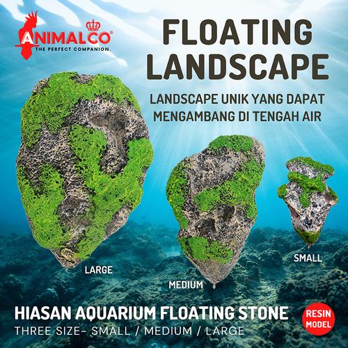 Jual FLOATING STONE AQUARIUM / BATU APUNG AQUARIUM TERSEDIA 3 SIZE ...