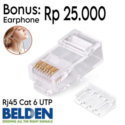 Jual Konektor Belden RJ45 UTP Cat6 ORIGINAL - Kota Bandung - merakota ...