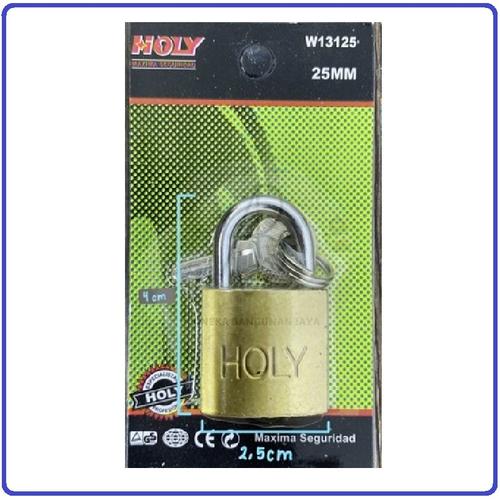 Jual Gembok Kuning Besi Press Gembok Koper Besi PadLock ukuran 25mm ...
