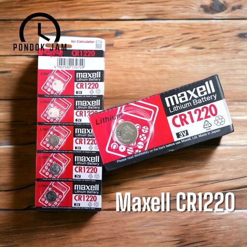 Promo BATERAI MAXELL CR1220 ORIGINAL LITHIUM BATTERY 3V BATRAI CR 1220 - SATUAN - Kab. Sukabumi ...