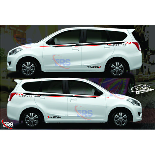 Jual stiker sticker mobil nissan kanji jepang datsun goo datsun cross ...