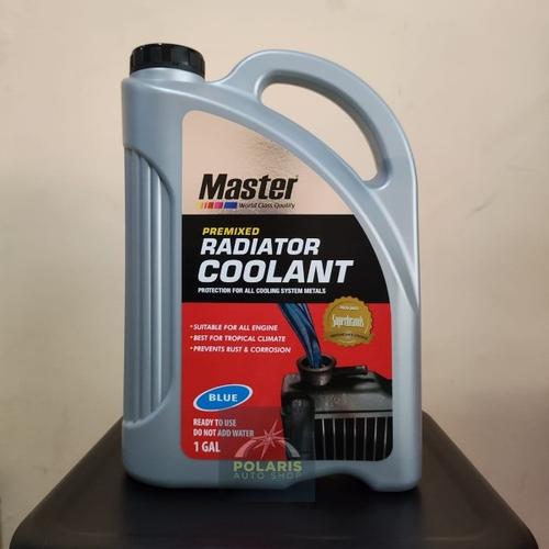 Jual Air Radiator Coolant Master Warna Biru isi 4 Liter - Kota Bekasi ...