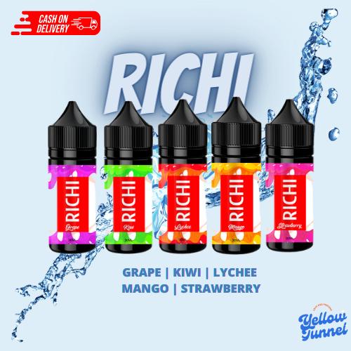 Jual liquid pod 30ml Richi 5 varian freebased jelas botol botol - KIWI ...