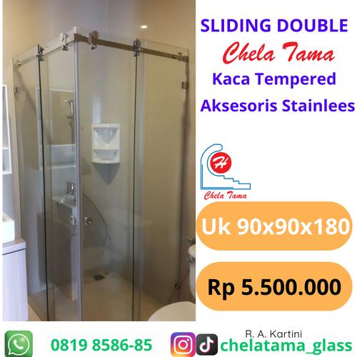 Jual Kaca kamar Mandi 10 mm Tempered (3 Unit) - Custom - Jakarta ...