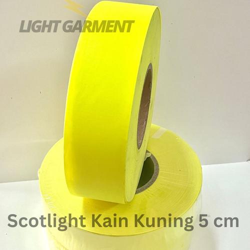 Jual Pita Scotlight Kain Korea KUNING 5 CM isi 1 meter Skotlet Baju ...