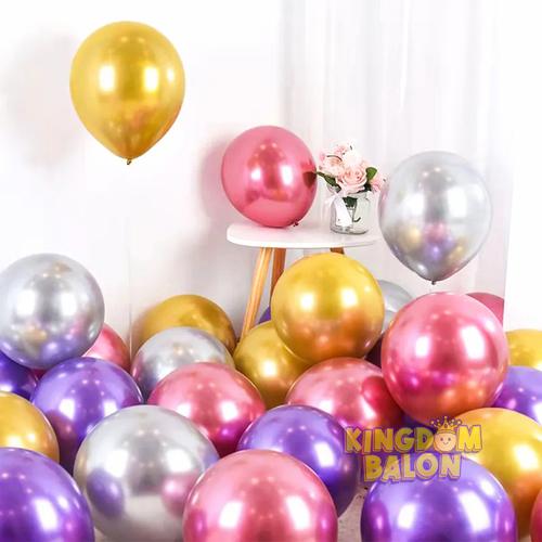 Jual Balon Chrome / Balon Metalik / Metalic Balloon Chrome 12inch ...