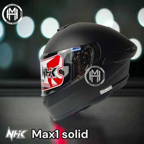 Jual HELM NHK MARK 1 SOLID BLACK DOF|FULL FACE - M - Kota Tangerang ...