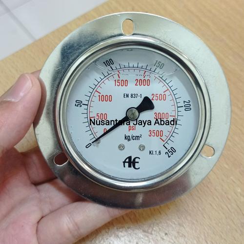 Jual Pressure Gauge Payung Stainless 2 1/2 " inchi 250 Bar 3500 Psi AE - Jakarta Barat ...