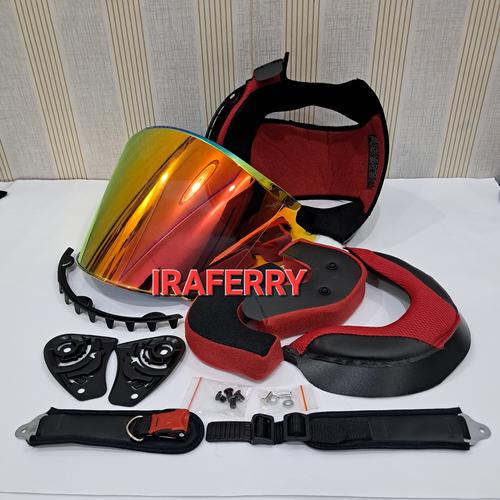 Jual busa helm kyt dj maru fulset kancing klip plastik + visor flat ...