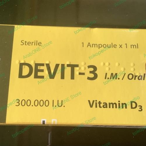 Jual Devit-3 || Vitamin D3 (300,000 I.U) 1 Ampoule x 1 ml || Made in ...