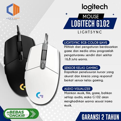 Jual LOGITECH G102 PRODIGY Mouse Gaming black / white 100% original ...