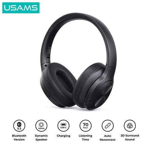 Promo USAMS YH21 Wireless Headphone Bluetooth 5.3 500mAh - Beige - Kota ...