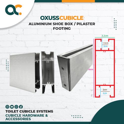 Jual Aluminium Shoe Box Pilaster Footing Dudukan Kaki Partisi Cubicle ...
