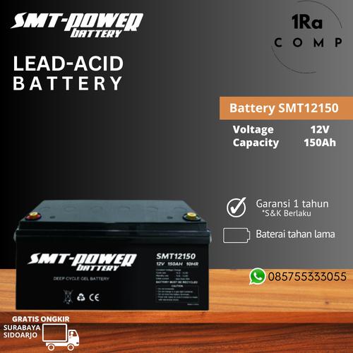 Jual Battery vrla/baterai deep cycle/aki kering/ SMT Power 12v 150Ah ...