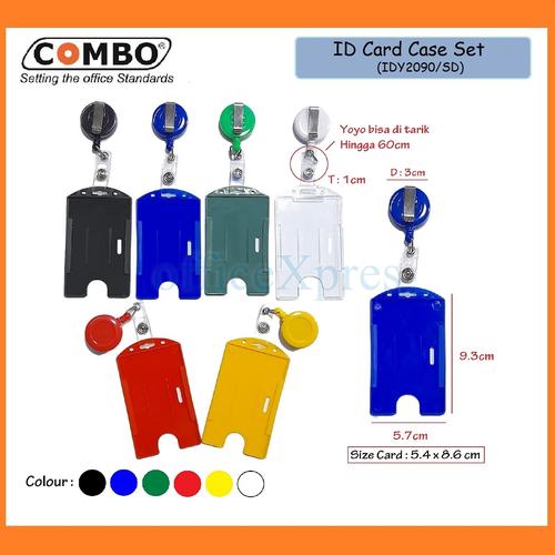 Jual Set Gantungan Id Card / ID Card Plate + Yoyo Solid / Tempat Id ...