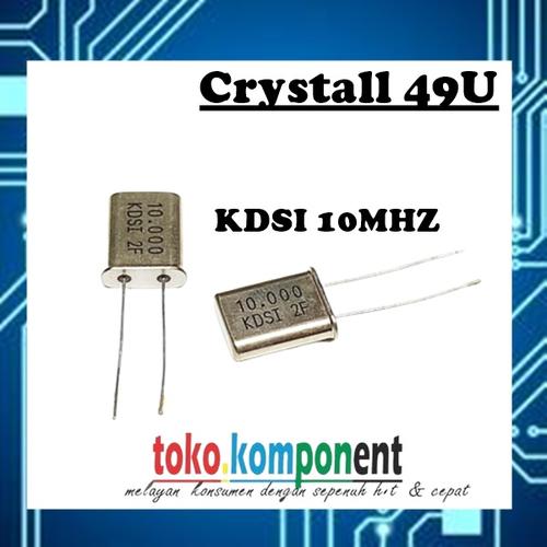 Jual 10MHz Kristal KDSI Crystal XTAL Oscillator Osilator 2 Pin HC-49U ...